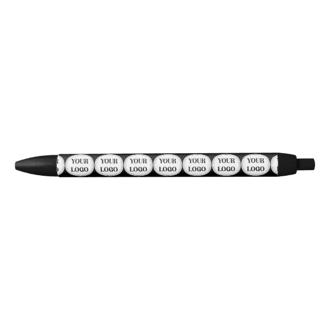 Professional QR Code Logo in Elegant Black Ink Pen | Zazzle