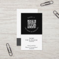 Professional QR Code Minimal Scannable Promotion Business Card | Zazzle