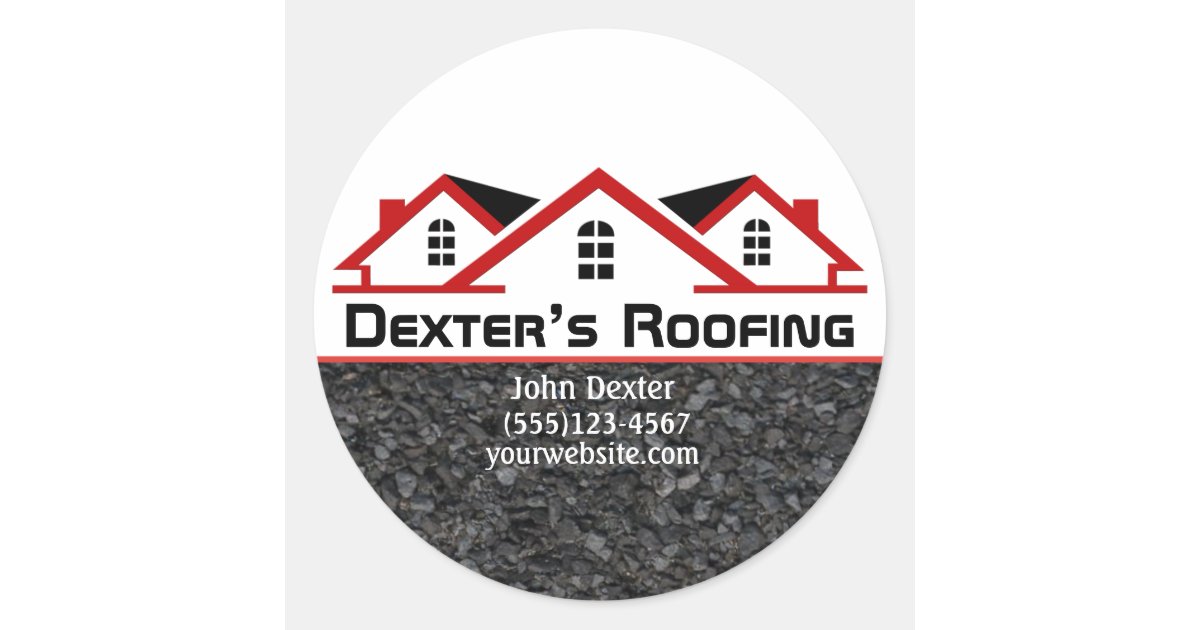 Professional Roofing Company Construction Business Classic Round ...