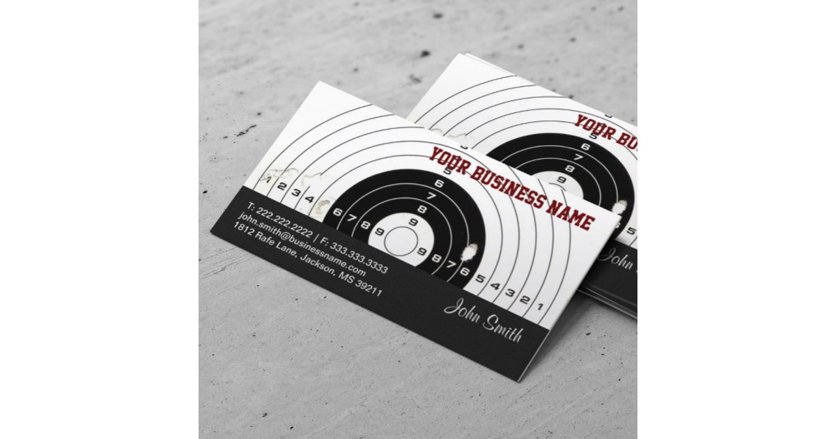 Professional Security Bodyguard Gun Dealer Business Card | Zazzle