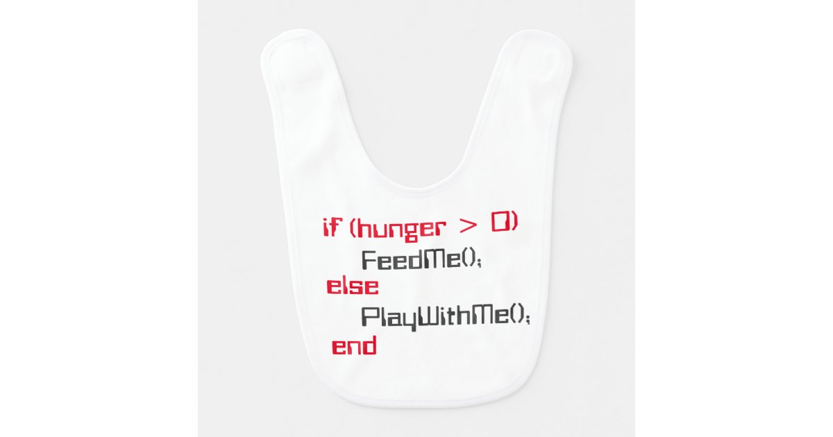 Programmer baby bib | Zazzle