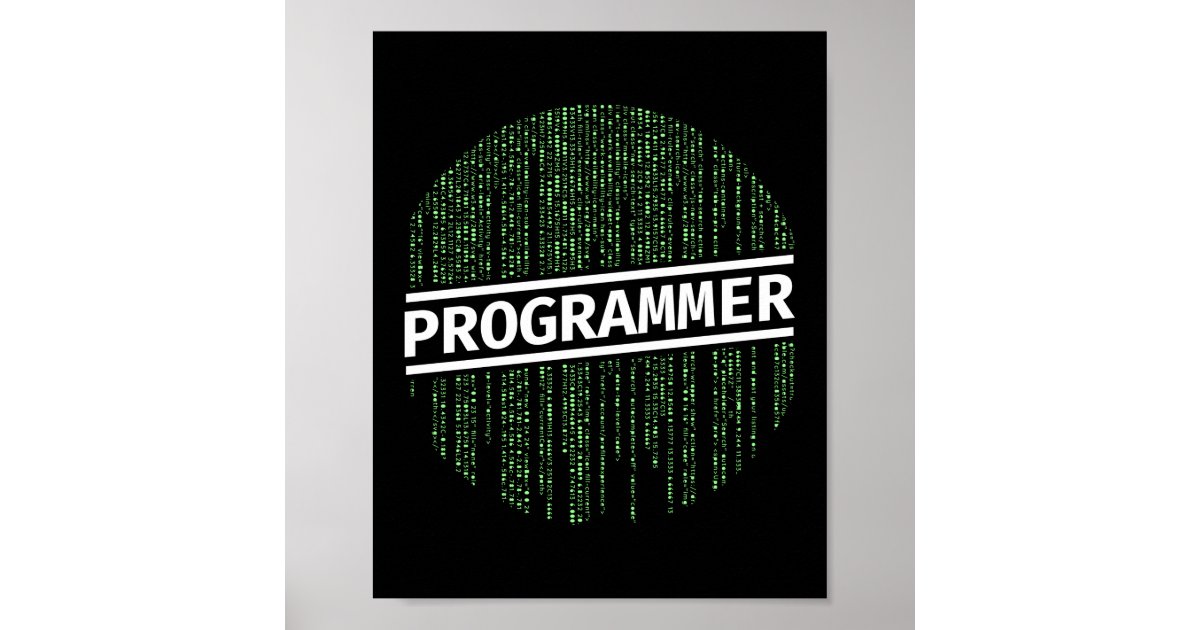 Programmer Coding Poster Zazzle