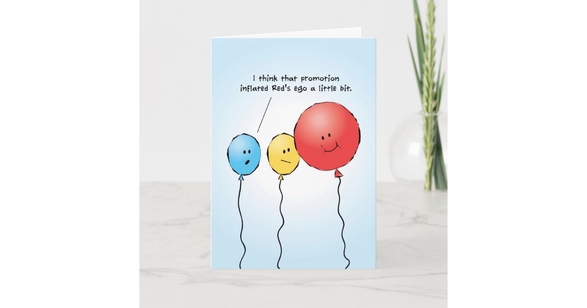 Promotion Congratulations, Balloon Greeting Card | Zazzle