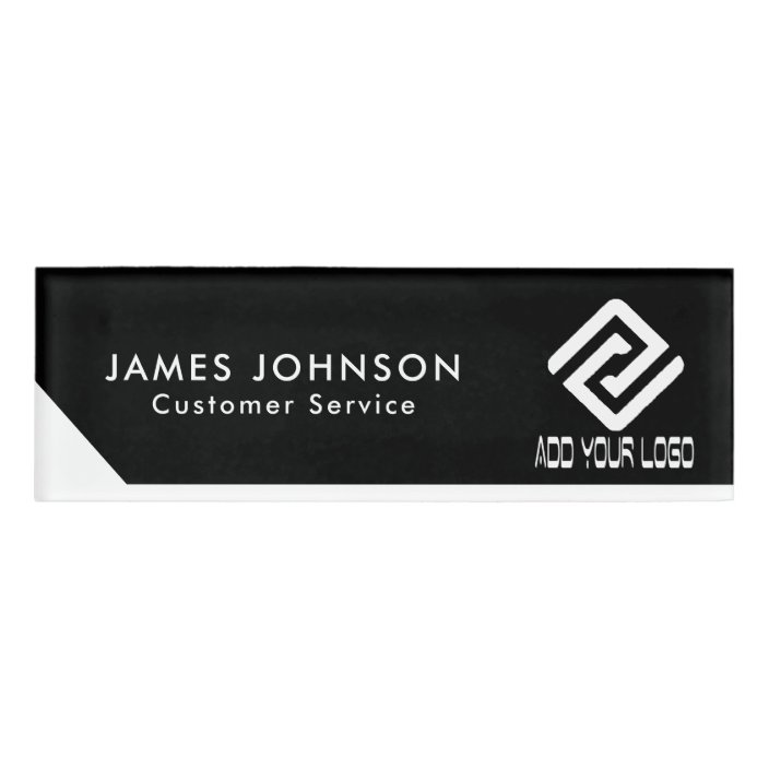 Promotional Magnetic Name Tag with Company Logo | Zazzle.co.uk