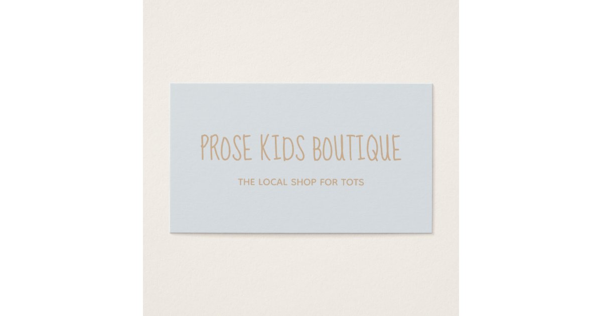 Prose Boutique Business Card for Your Local Shop | Zazzle