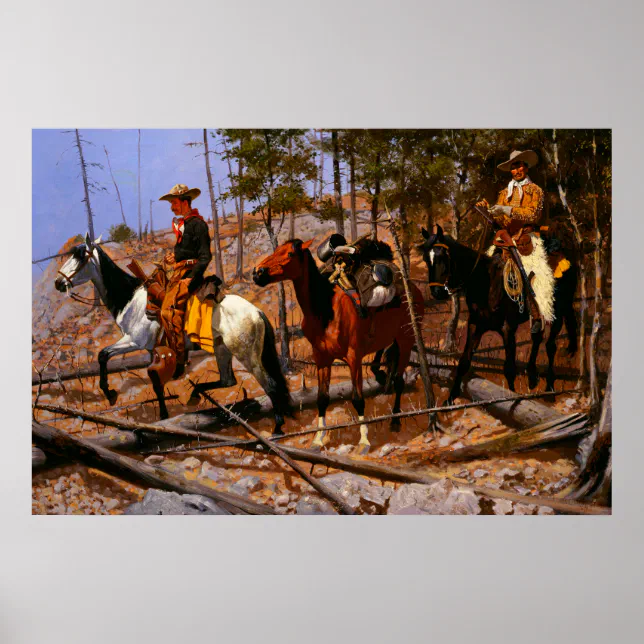 Prospecting for Cattle Range Frederic Remington Poster | Zazzle
