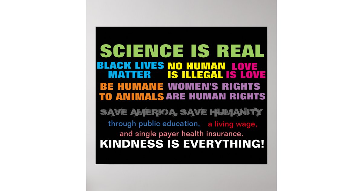 Protest March poster Human Rights | Zazzle