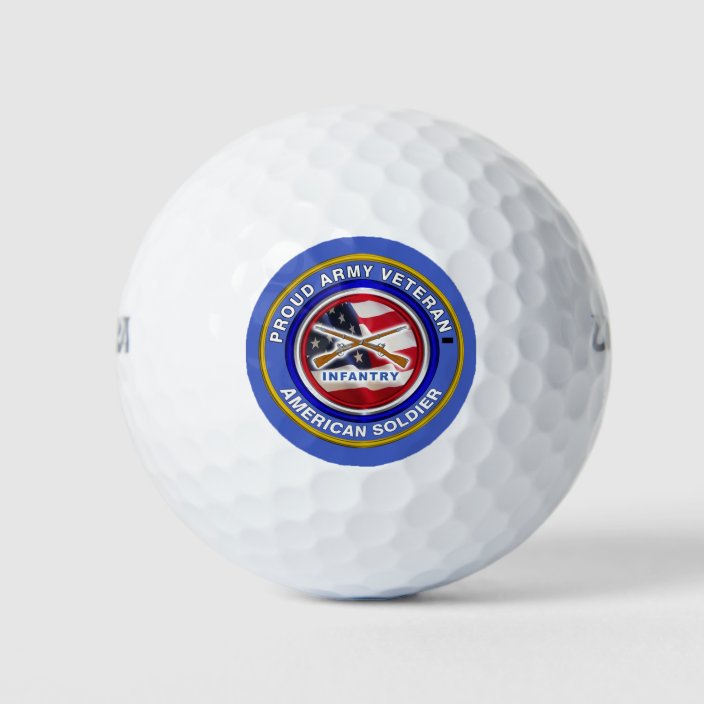 Proud Army Infantry Veteran Golf Balls | Zazzle.co.uk