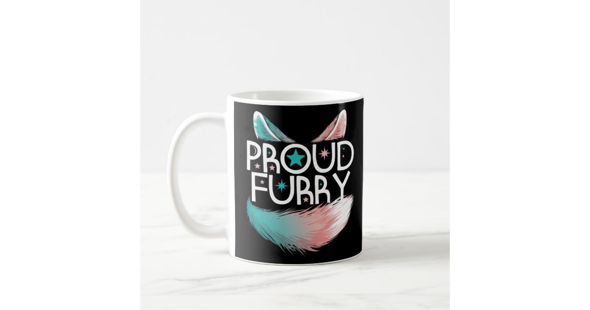 Proud Furry Fandom Furries Tails Ears Furry Person Coffee Mug | Zazzle