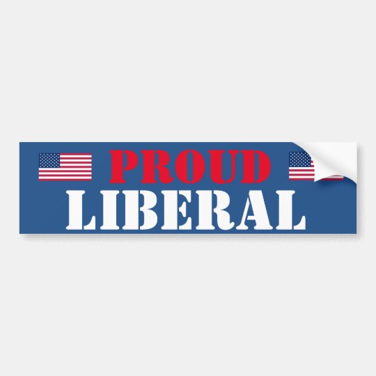 Proud Liberal Bumper Sticker | Zazzle.co.uk