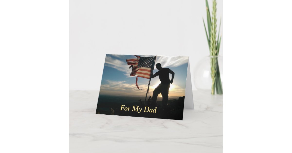 Proud of You Military Father's Day Card | Zazzle