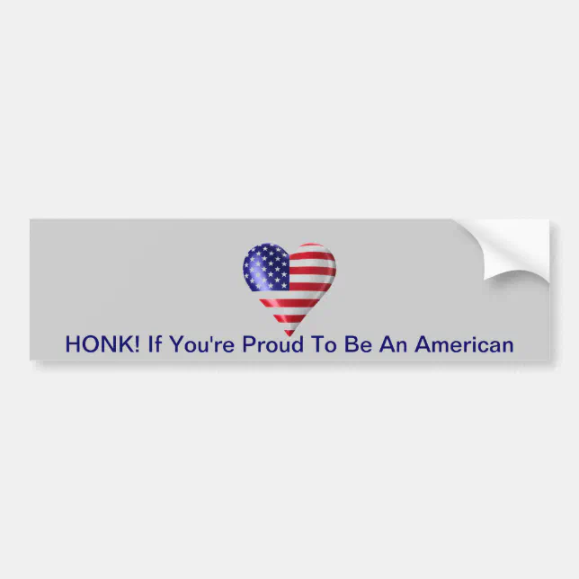Proud To Be An American Bumper Sticker | Zazzle
