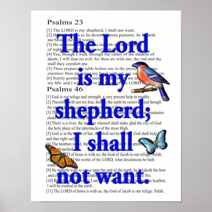 Psalm 23 poster | Zazzle.co.uk
