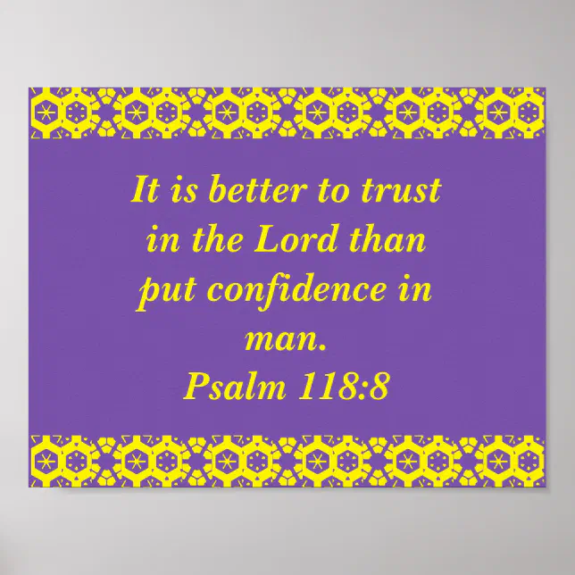 Psalm bible verse poster | Zazzle