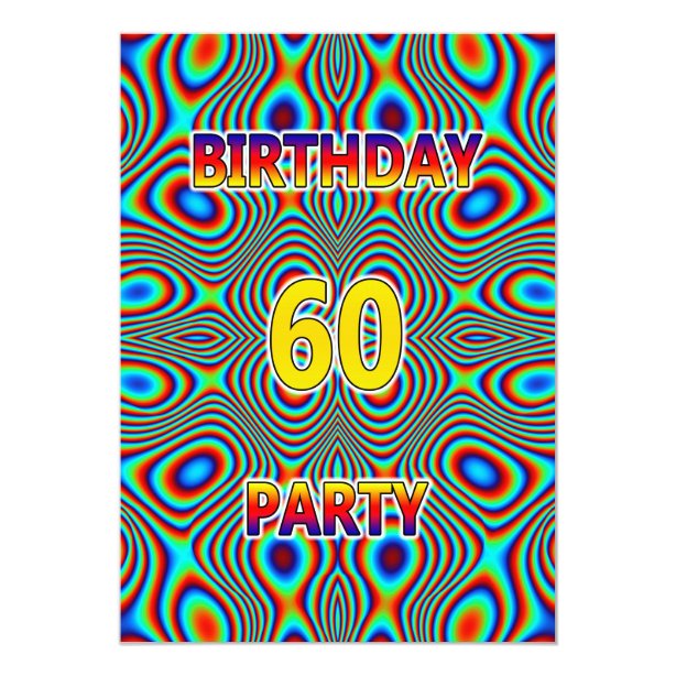 Psychedelic Birthday Invitations | Zazzle UK