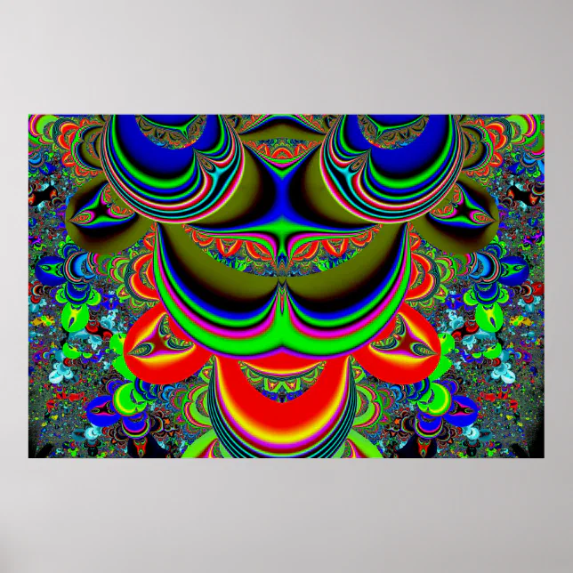 psychedelic inkblot poster | Zazzle