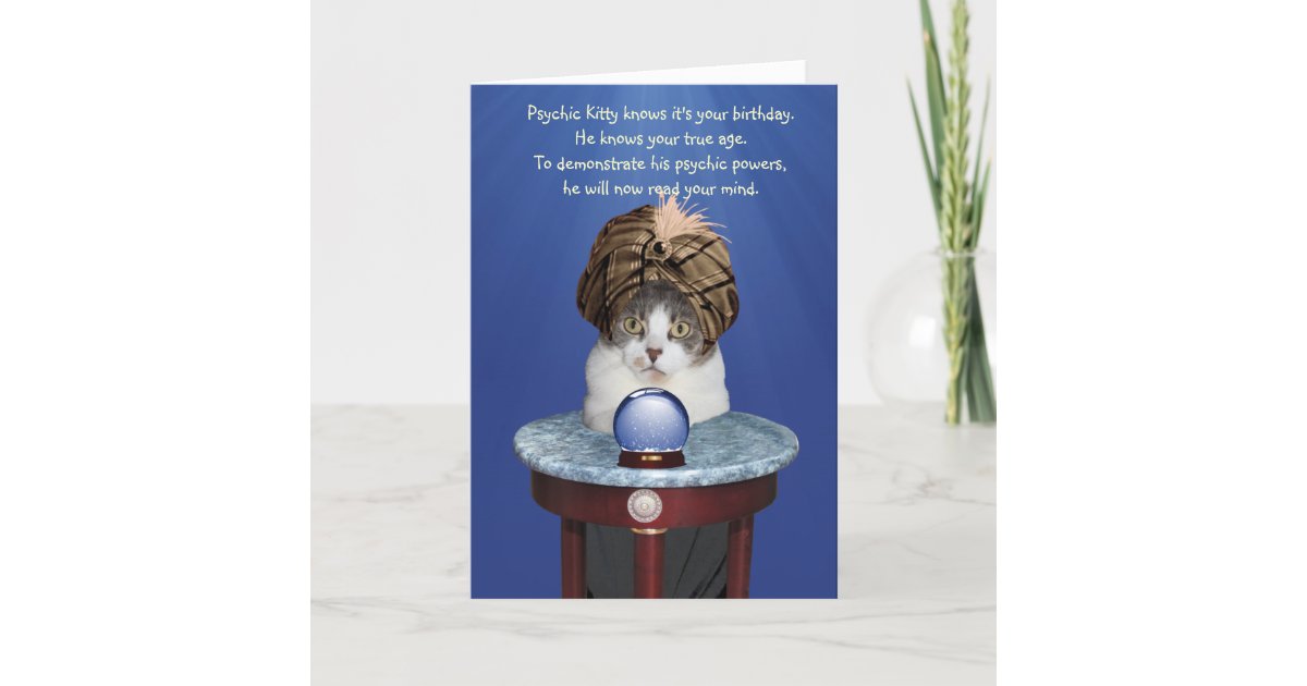 Psychic Mikie Funny Birthday Card | Zazzle