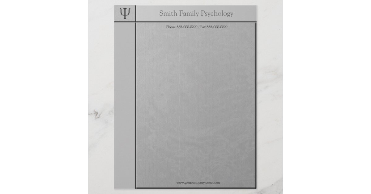 Psychologist Letterhead | Zazzle