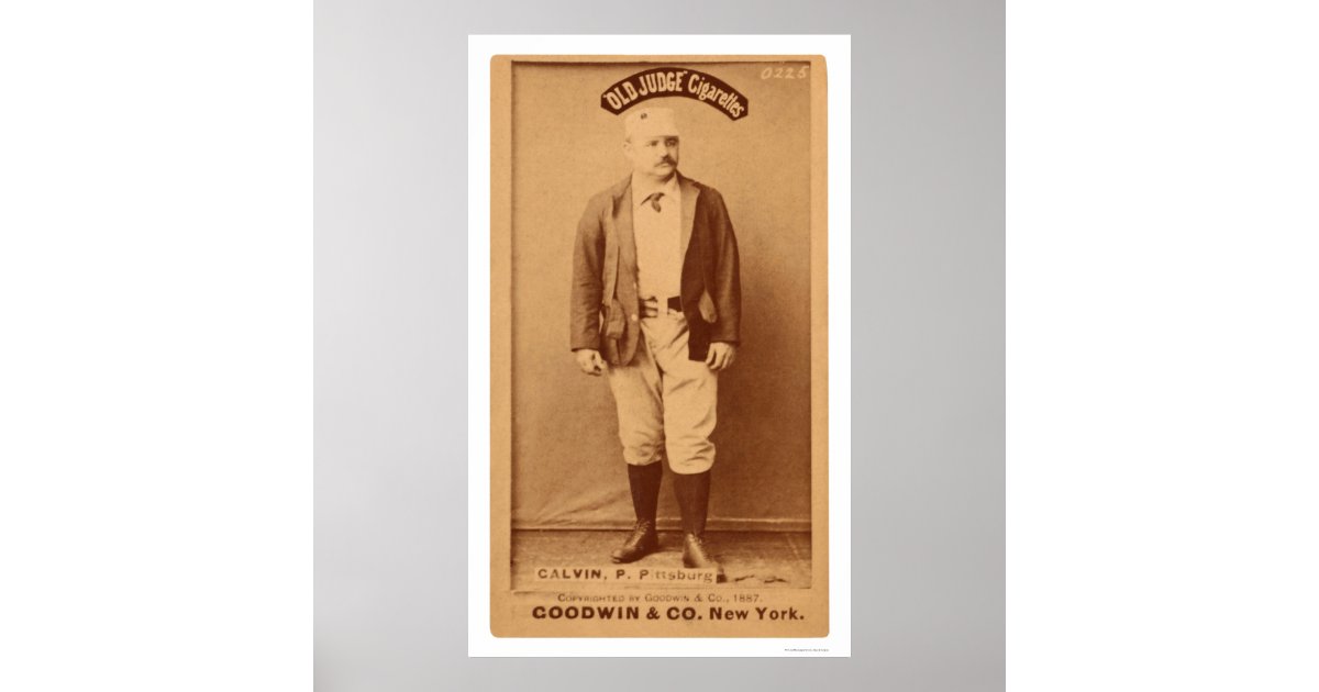 Pud Galvin Baseball Card 1887 Poster | Zazzle