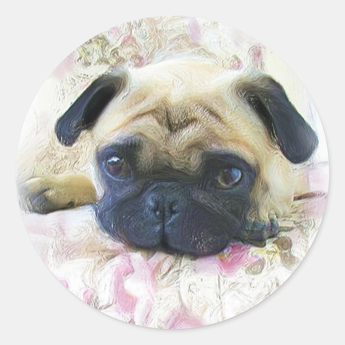 Pug stickers | Zazzle.co.uk