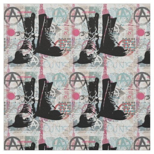 Punk ! fabric | Zazzle