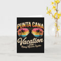 Punta Cana Vacation 2026 Making Memories Summer Be Card | Zazzle