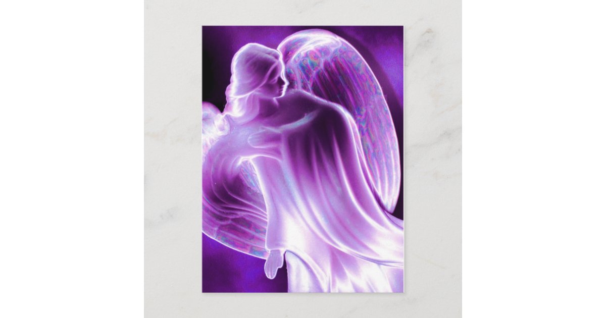 Purple Angel Postcard | Zazzle