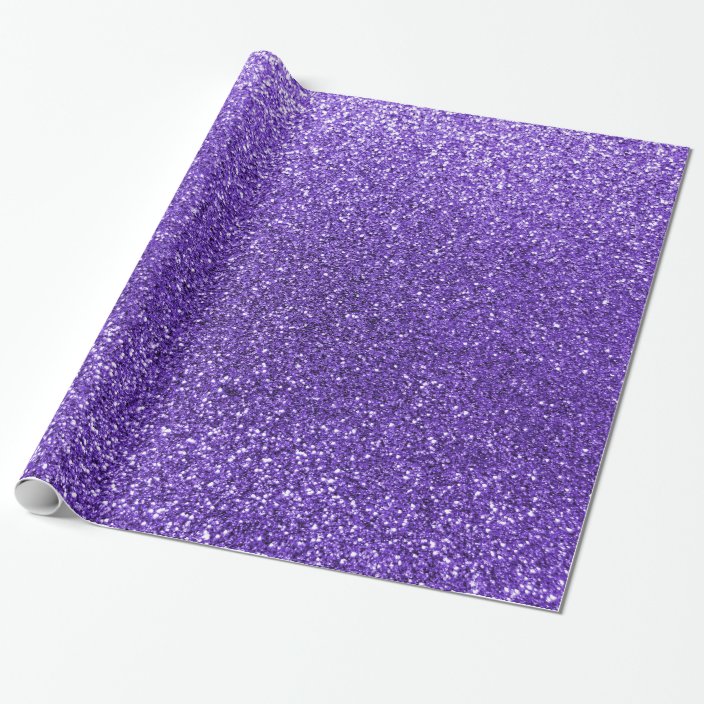 Purple glitter wrapping paper | Zazzle.co.uk