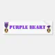 PURPLE HEART BUMPER STICKER | Zazzle