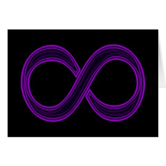 Purple Infinity Symbol Card | Zazzle.co.uk