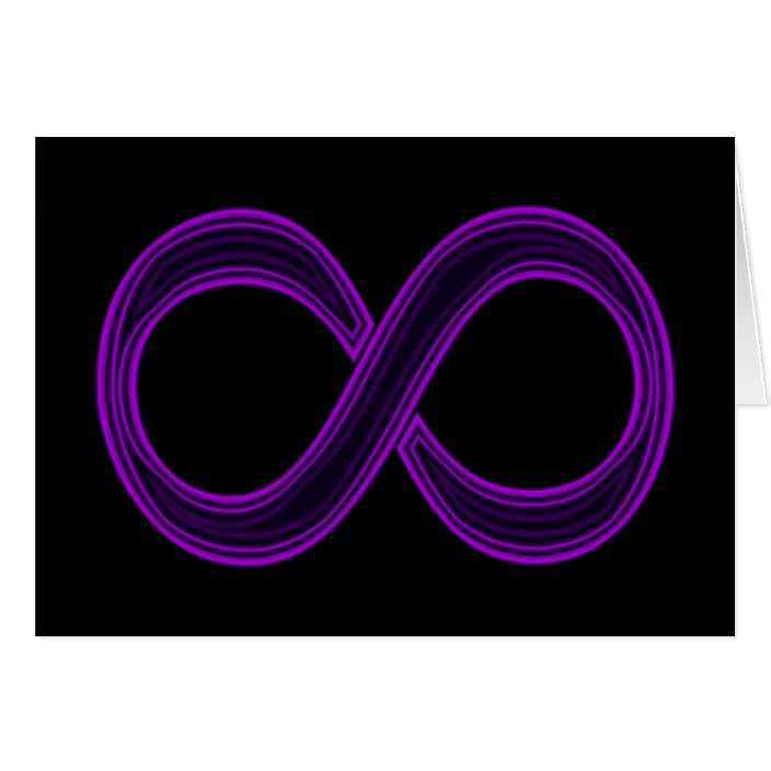 Purple Infinity Symbol Card | Zazzle.co.uk