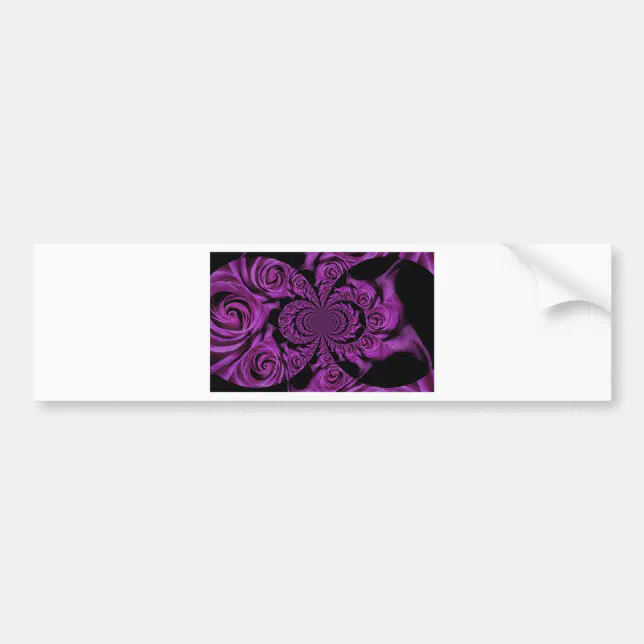 Purple Passion: Royal Romance Roses Bumper Sticker | Zazzle