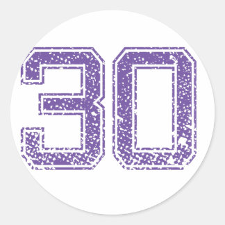 Number 30 Stickers | Zazzle.co.uk