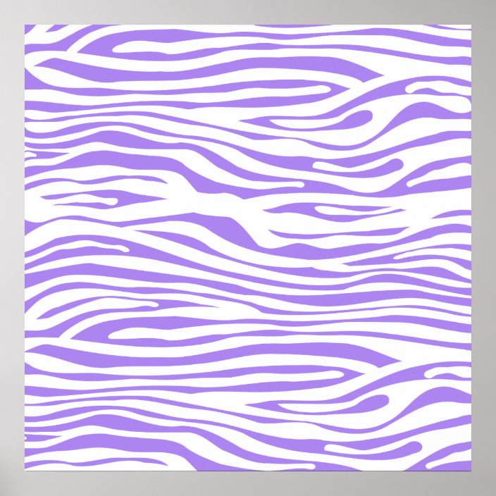 Purple Zebra stripe pattern Poster | Zazzle.co.uk