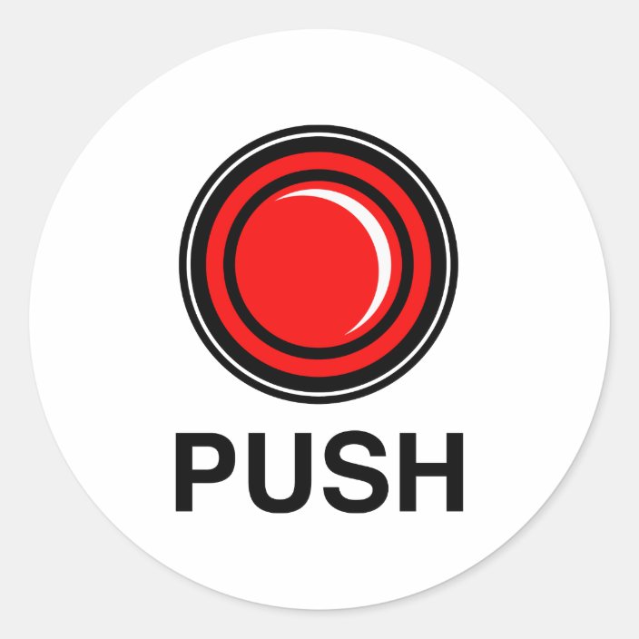 Push Me Stickers | Zazzle.co.uk