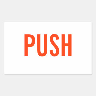 Push Stickers & Labels | Zazzle UK