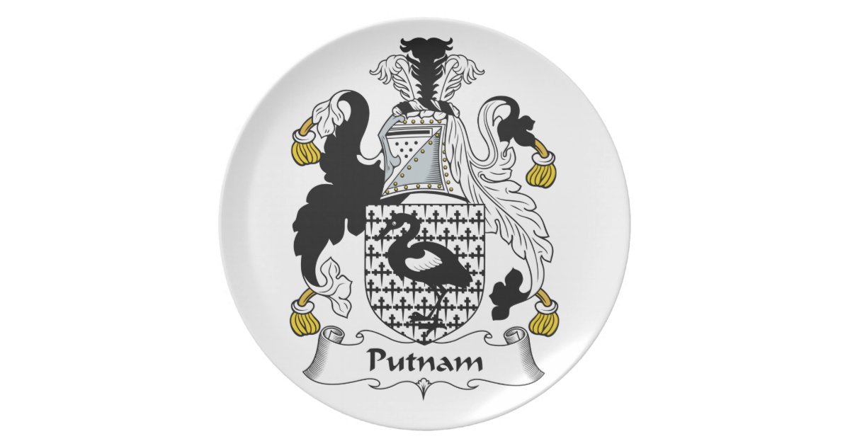 Putnam Family Crest Plate | Zazzle