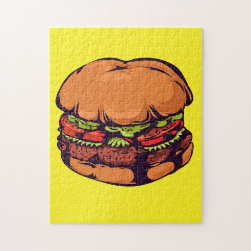 Burger Jigsaw Puzzles | Zazzle.co.uk