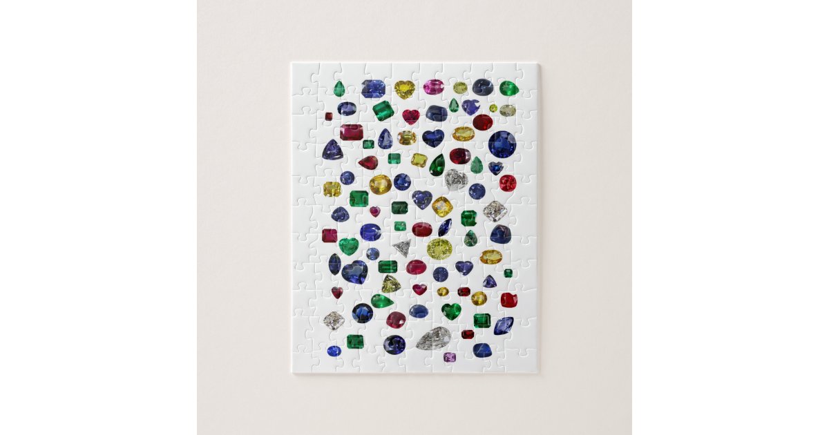 Puzzle of All Gemstones | Zazzle