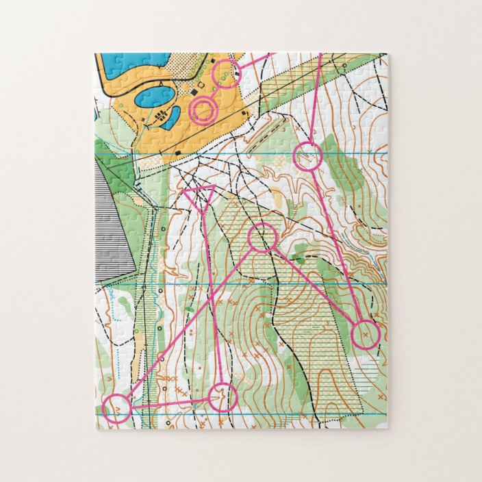 Puzzle - Orienteering map | Zazzle.co.uk