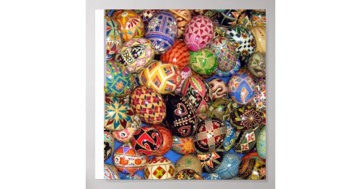 Pysanky - Ukrainian Easter Eggs Poster | Zazzle