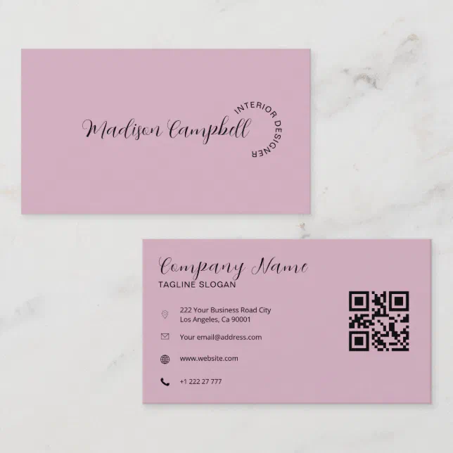 QR Code Business Card | Zazzle