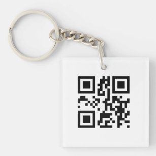 Qr Code Key Rings & Keychains | Zazzle UK
