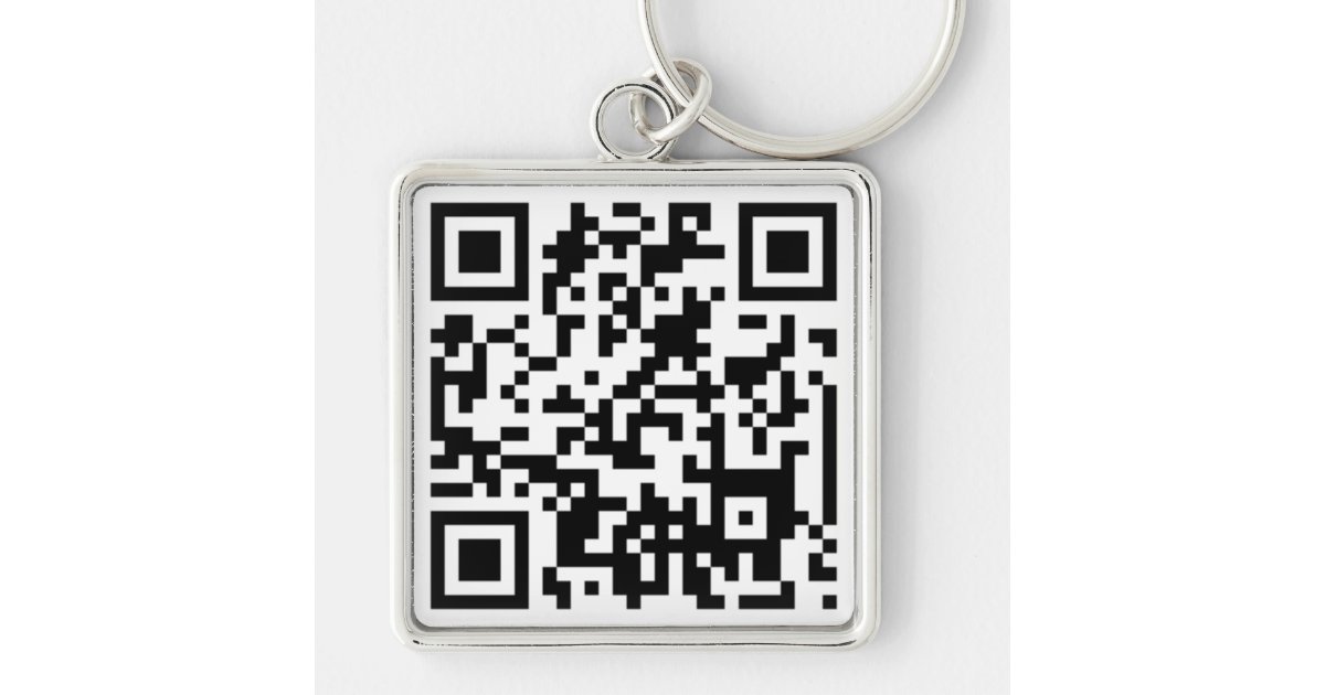QR CODE KEY RING Zazzle QR CODE KEY RING Zazzle