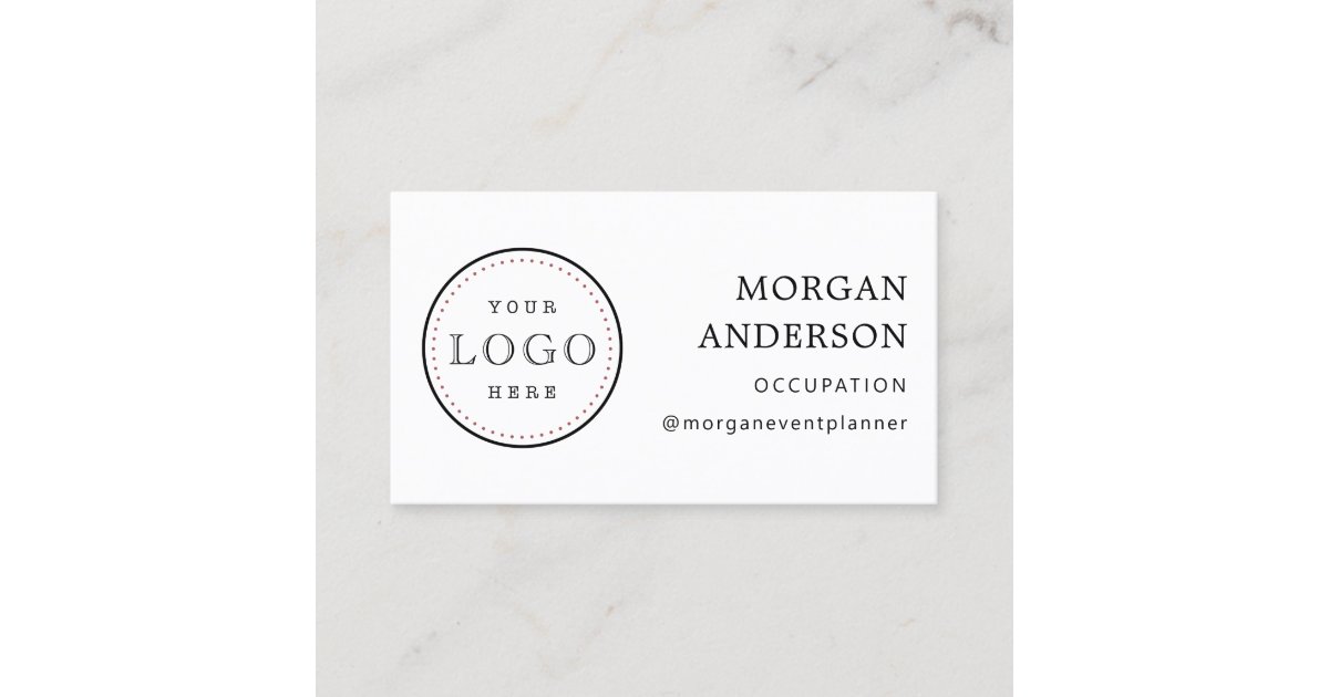 QR Code Minimal Logo Business Card | Zazzle