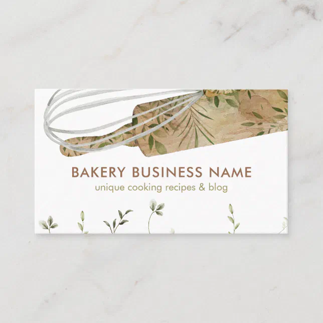 Qr Code Pastry Chef Catering Cake Maker Business Card | Zazzle