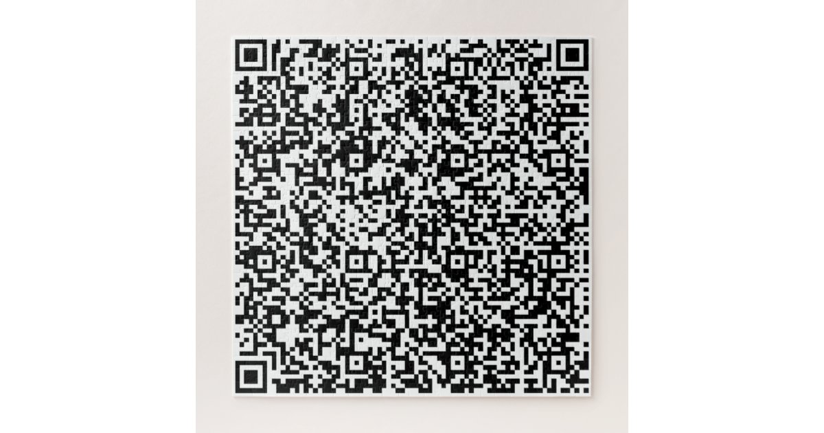 QR Code Puzzle Your Special Personalised Gift | Zazzle