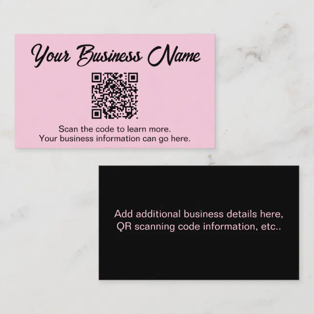 QR Code Scan Business Card | Zazzle