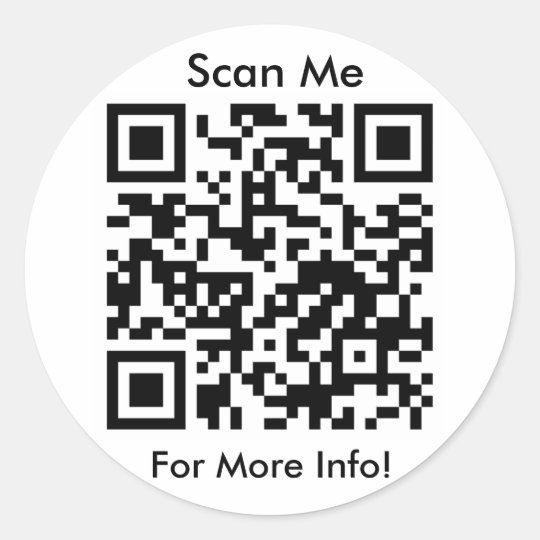 QR Code Stickers Zazzle co uk