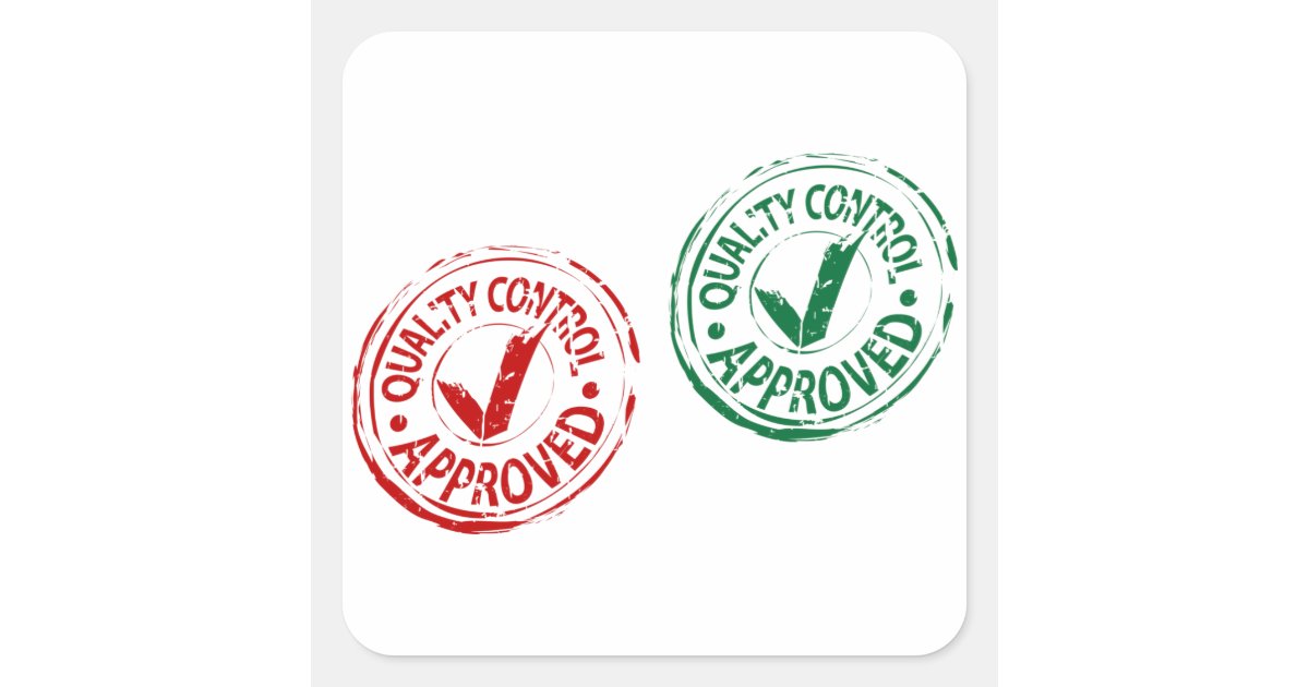 Quality Control Approved Stickers | Zazzle